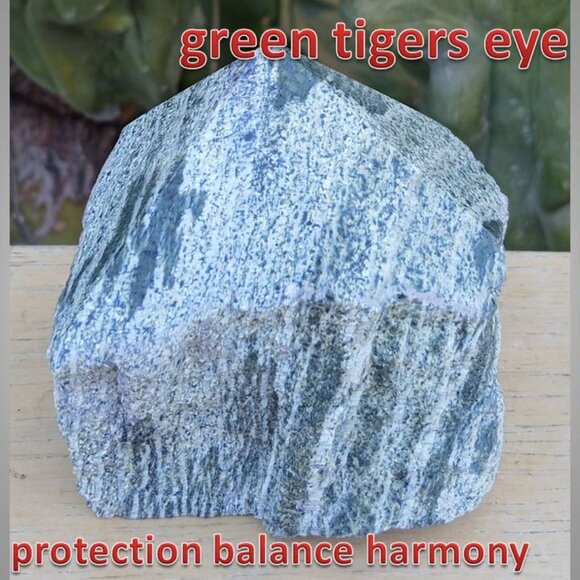 Accents | Rare Green Tigers Eye Crystal Stone Point 1 | Poshmark
